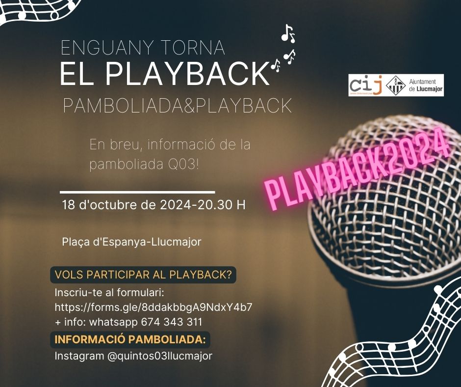 Playback&pamboli 2024 | LLUCMAJOVE